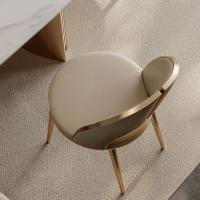 China White pu leather ss furniture dining room modern dinner chairs for sale
