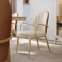 China Wholesale luxury scandinavian tufted ss steel gold dining chairs for sale