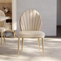 China Wholesale luxury scandinavian tufted ss steel gold dining chairs for sale