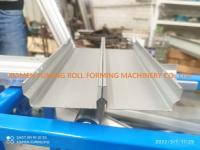 China PLC Controlled Galvanized Steel Gutter Downpipe Roll Forming Machine 18m/min for sale