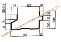 China Container Bottom Beam Roll Forming Machine 15m/min Speed PLC Control Hydraulic Cutting for sale