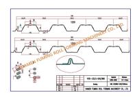China Auto Metal Steel Deck Forming Machine 15KW Powerful PLC Control for sale