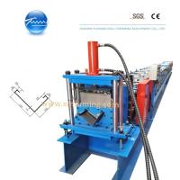 China Container Vertical Post Roll Forming Machine 15m/min Hydraulic Cutting PLC Control for sale