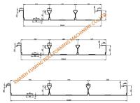 China YX65 Floor Decking Roll Forming Machine 0.7-1.5mm Thickness ±2mm Tolerance for sale