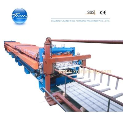 China YX38-187.5-750/937.5 Floor Deck Roll Forming Machine 0.3-1.5mm Thickness for sale