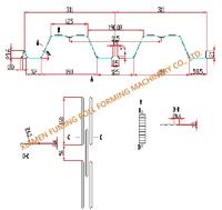 China YX70-311-622 Floor Decking Roll Forming Machine 0.8-1.2mm Thickness Adjustable Cutting Length for sale