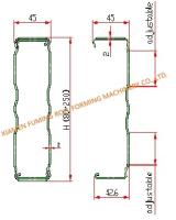 China GI Box Beam Roll Forming Machine 18.5KW 16 Stations PLC Control for sale
