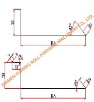 China 5.5KW Fascia Ridge Cap Roll Forming Machine Precision For Profile for sale