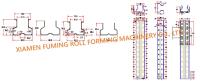 China 18.5KW Upright Racking Roll Forming Machine Custom For Double Sides Profile for sale
