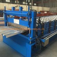 China YX38-152-914 878.7 Floor Decking Roll Forming Machine 0.6-1.6mm Thickness PLC Control for sale