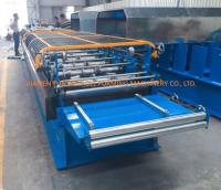 China Industrial Lock Seam Roof Sheet Forming Machine 7.5KW 18 Stations YX70-450 for sale