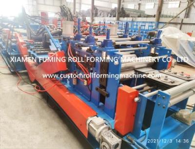 China 22kW High Speed Purlin Roll Forming Machine 18 Stations for Z C Purlins for sale