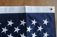 China American Flag 3x5ft Outdoor SolarMax Nylon with Embroidered Stars and Sewn Stripes - Heavyweight 100% Nylon 66 Material for sale