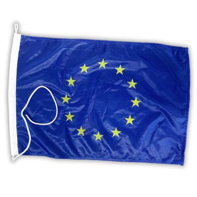 China 2x3 Foot European Union Flag - Polyester Fabric with Canvas Header & Rope - Digital Print Outdoor Display for sale