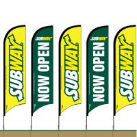 China 8-Foot Feather Flag with Pole and Ground Spike - Complete Advertising Banner Kit with Carry Bag for Outdoor Promotions for sale