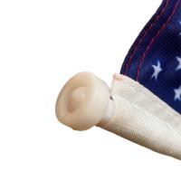 China 12x18 Inch Knitted Polyester USA Car Flag with 19.25