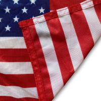China 12x18 Inch Knitted Polyester USA Car Flag with 19.25