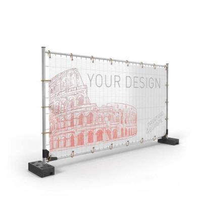 China Heavy Duty Airtex Longlife Fence Banner - Weatherproof Outdoor Sport Banner with 90% Color Penetration and B1 Treatment for sale