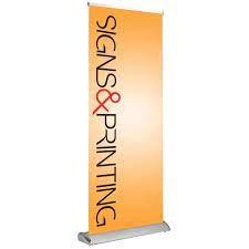 China Custom Aluminum Roll-Up Banner Display Stand 80x200cm with Full Color Digital Printing for Indoor Outdoor Advertising for sale