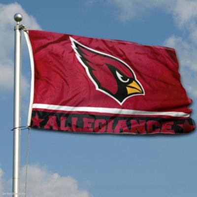 China Arizona Cardinals Allegiance Flag - 2x4.5 ft Outdoor Knitted Polyester Sports Banner with Digital Printing for sale