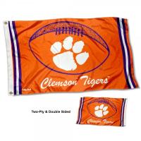 China Clemson Tigers Throwback Double Sided Flag - 3x5 Feet Outdoor Sports Banner - 100% Polyester Material for sale