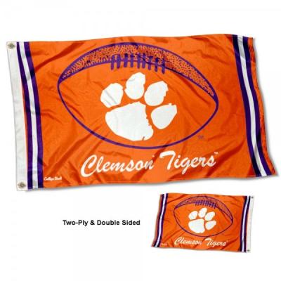 China Clemson Tigers Throwback Double Sided Flag - 3x5 Feet Outdoor Sports Banner - 100% Polyester Material for sale