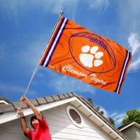 China Clemson Tigers Throwback Double Sided Flag - 3x5 Feet Outdoor Sports Banner - 100% Polyester Material for sale