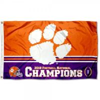 China Clemson Tigers Football National Champions Flag 3x5 Feet Outdoor Knitted Polyester for sale