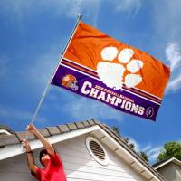 China Clemson Tigers Football National Champions Flag 3x5 Feet Outdoor Knitted Polyester for sale