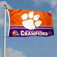 China Clemson Tigers Football National Champions Flag 3x5 Feet Outdoor Knitted Polyester for sale