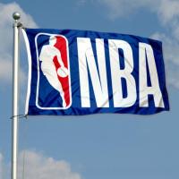 China NBA Custom Basketball Outdoor Flag 3x5 Feet - Knitted Polyester with Digital/Screen Printing for Sports Events for sale