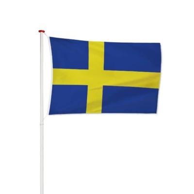 China 100% Polyester Sweden National Flag for Outdoor Use - Custom Sizes, 6-7 Color Fastness Rating, 90%+ Color Penetration for sale