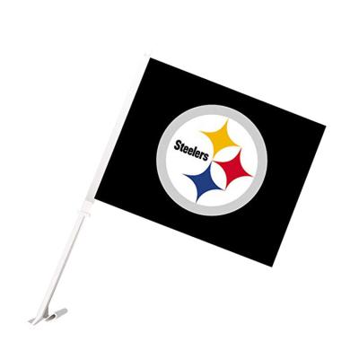 China Stee Flagolden Car Flags - 100% Polyester Screen Printed National Flags with 50PCS MOQ and Custom Sizes for sale