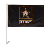 China AR Flagolden Screen Printed Car Flags - 100% Polyester Custom Sizes with 50PCS MOQ for Outdoor Use for sale