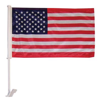 China Custom Screen Printed Car Flags - 100% Polyester Material with Single or Double Sided Printing Options from 50 Pieces Minimum Order for sale