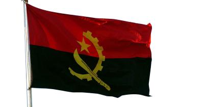China Angola National Flag 90x150cm Knitted Polyester Outdoor 3x5' for sale