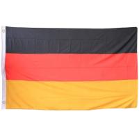 China The GE Germany Flag 90x150cm knitted polyester indoor outdoor national flag canvas header with grommets for sale
