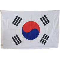 China The South Korea Flag 90 X 150cm Knitted Polyester Indoor Outdoor National Banner for sale