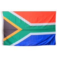 China South Africa National Flag 90 X 150cm Knitted Polyester Single Reverse for sale