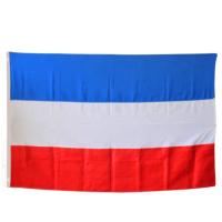 China Yugoslavia Flag 90x150cm knitted polyester national banner single reverse indoor outdoor canvas header with grommets for sale