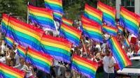 China 3X5 RAINBOW Double Sided FT POLYESTER FLAG GAY PRIDE for sale