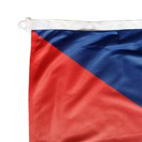 China 3x5' Equatorial Guinea Flag African Country Knitted Polyester Rope and swiss buckle Customized National banner for sale