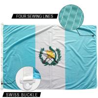 China Guatemala National Flag 3x5' With Double Sided Hemming 100% Polyester for sale