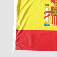 China Spain National Flag 3x5' Knitted Polyester Single Reverse Indoor Outdoor Header for sale