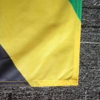 China Jamaica National Flag 3x5' Knitted Polyester Rope And Loops Customized Indoor Outdoor for sale