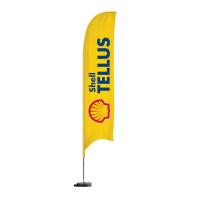China Custom Beach Flag Feather Outdoor Flying Banner - 90% Color Penetration, UV Treated Double-Sided Advertising Flags for sale