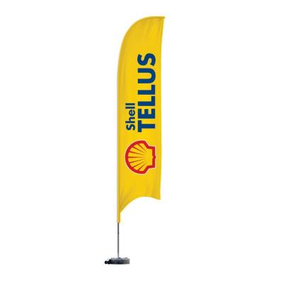 China Custom Beach Flag Feather Outdoor Flying Banner - 90% Color Penetration, UV Treated Double-Sided Advertising Flags for sale