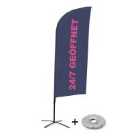 China Double Sided Outdoor Advertising Beach Flag with 3x5 ft Size, UV Treatment and Custom Printing Options for sale