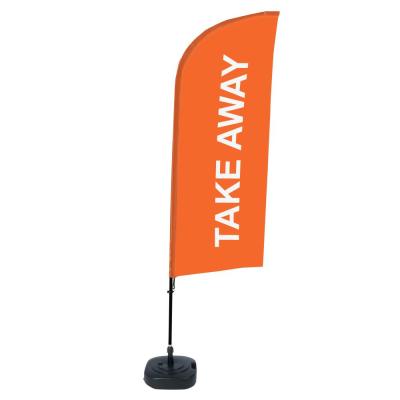 China Custom Polyester Double-Sided Feather Flag Banners with UV Treatment - 3x5 ft Outdoor Advertising Signs for sale