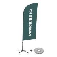 China Custom Feather Flag Advertising Banner with 3x5 ft Size Options, UV-Resistant Digital Printing for Outdoor Marketing for sale
